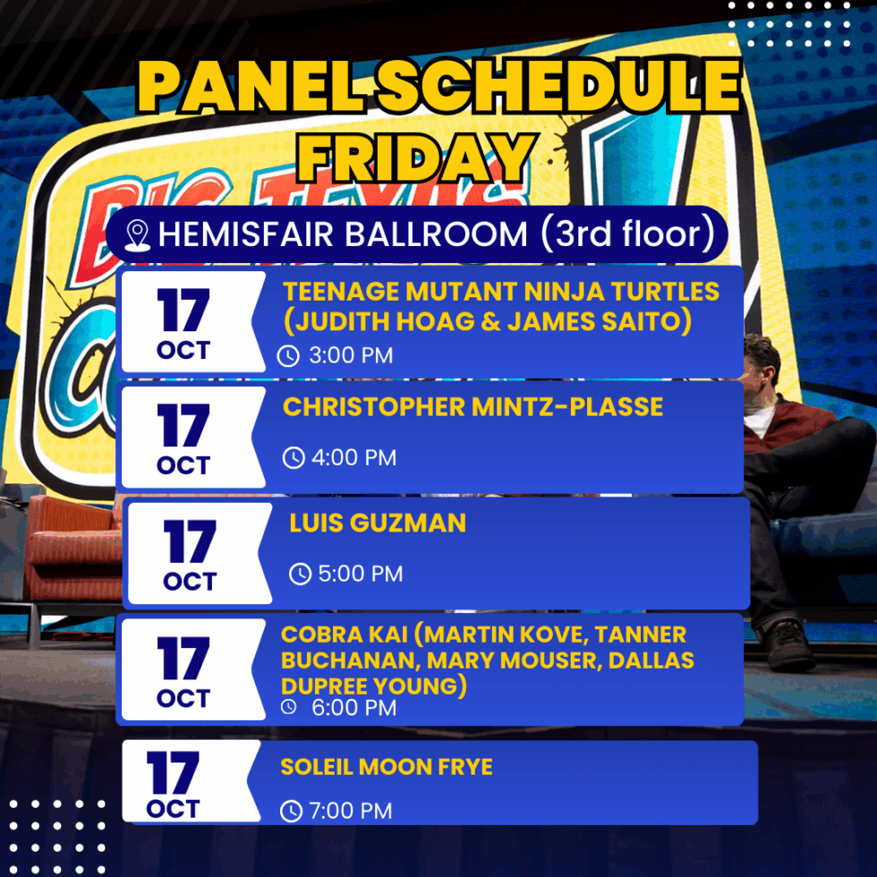 Schedule - Big Texas Comicon